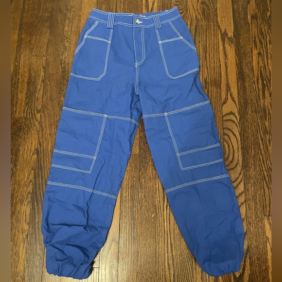 Edikted | Pants & Jumpsuits | Edikted Blue Cargo Pants | Poshmark